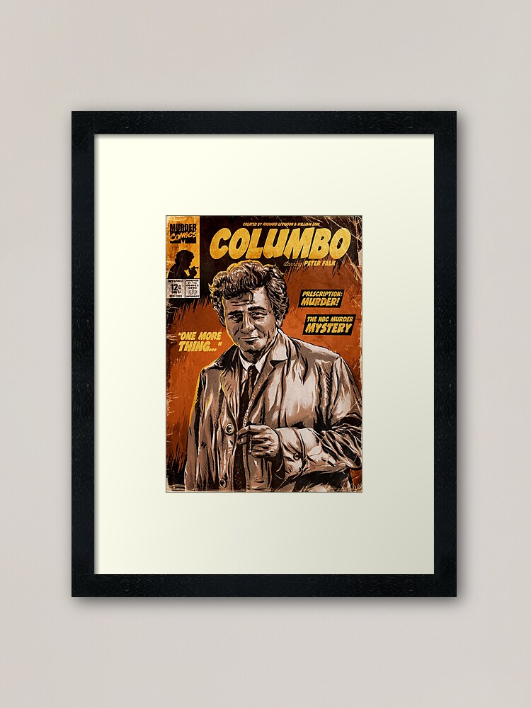 "Columbo TV Show Comic" Framed Art Print for Sale by 12frames | Redbubble
