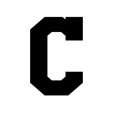 "Alphabet, Black C, Sports letter C" Sticker for Sale by TheCultStuff ...