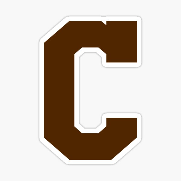 "Alphabet, Brown C, Sports letter C" Sticker for Sale by TheCultStuff ...