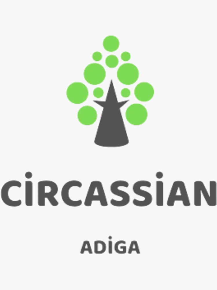 "adiga circassian logo" Sticker for Sale by Elbruz | Redbubble