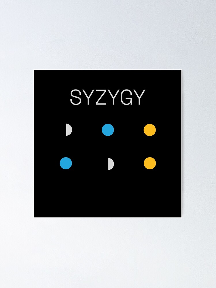 "Syzygy Astronomy Sun Earth Moon" Poster for Sale by jutulen | Redbubble