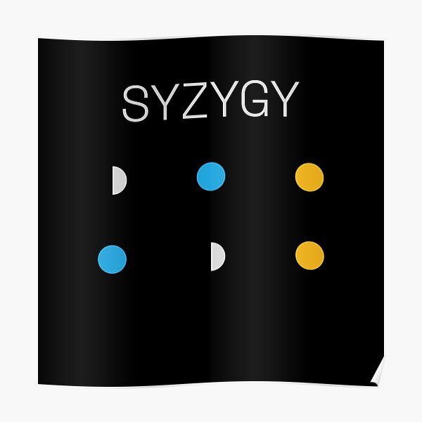 "Syzygy Astronomy Sun Earth Moon" Poster for Sale by jutulen | Redbubble