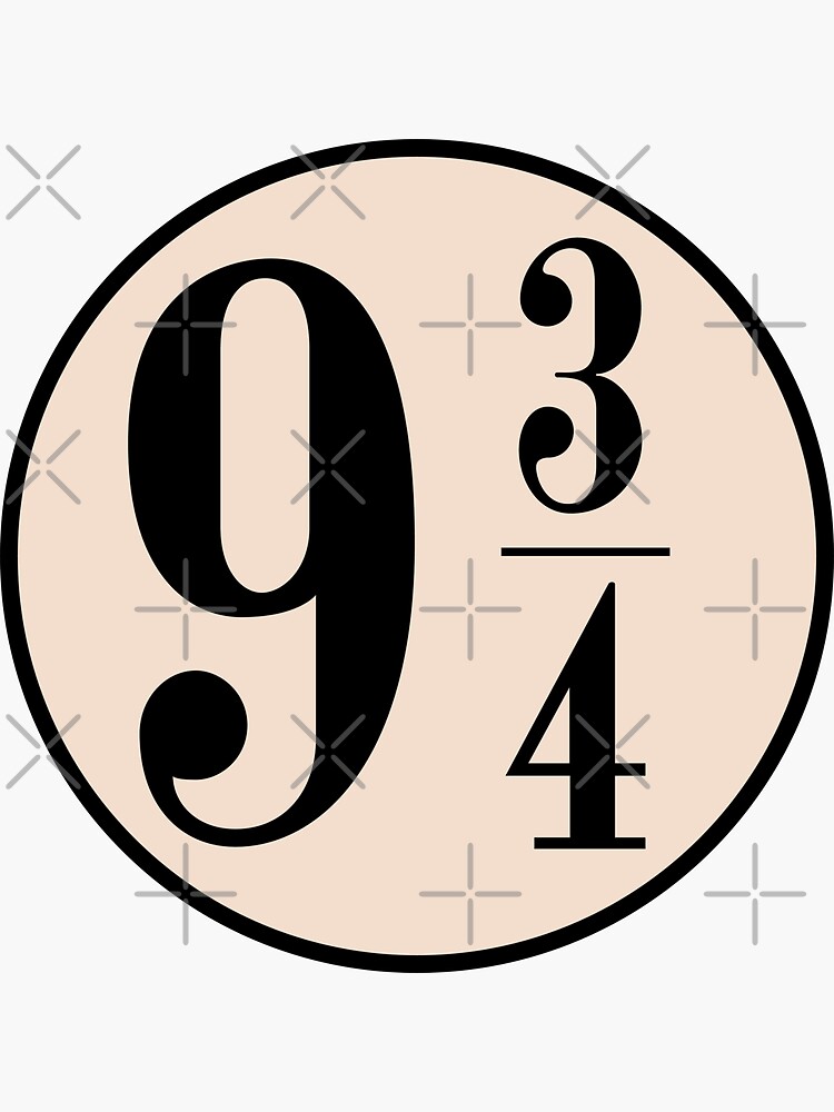 "Platform 9 3/4" Sticker for Sale by KevinsFlow | Redbubble