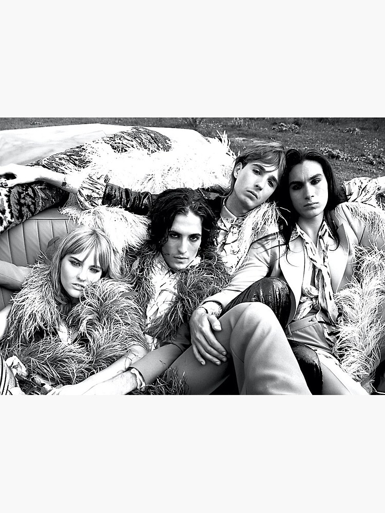 "Maneskin italian glam rock group 2021 poster MÅNESKIN" Sticker by ...