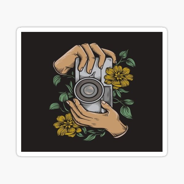 "Aesthetic camera" Sticker for Sale by Priski | Redbubble