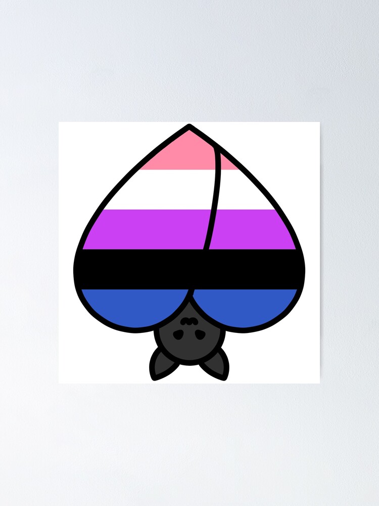 "Cute Genderfluid Pride Flag Bat" Poster for Sale by MiniCarousel ...