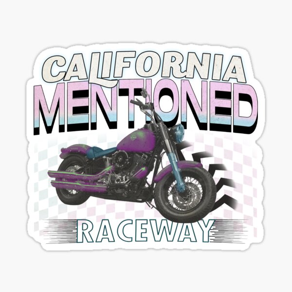 "California Raceway Bike" Sticker by BenediktUtzmann | Redbubble
