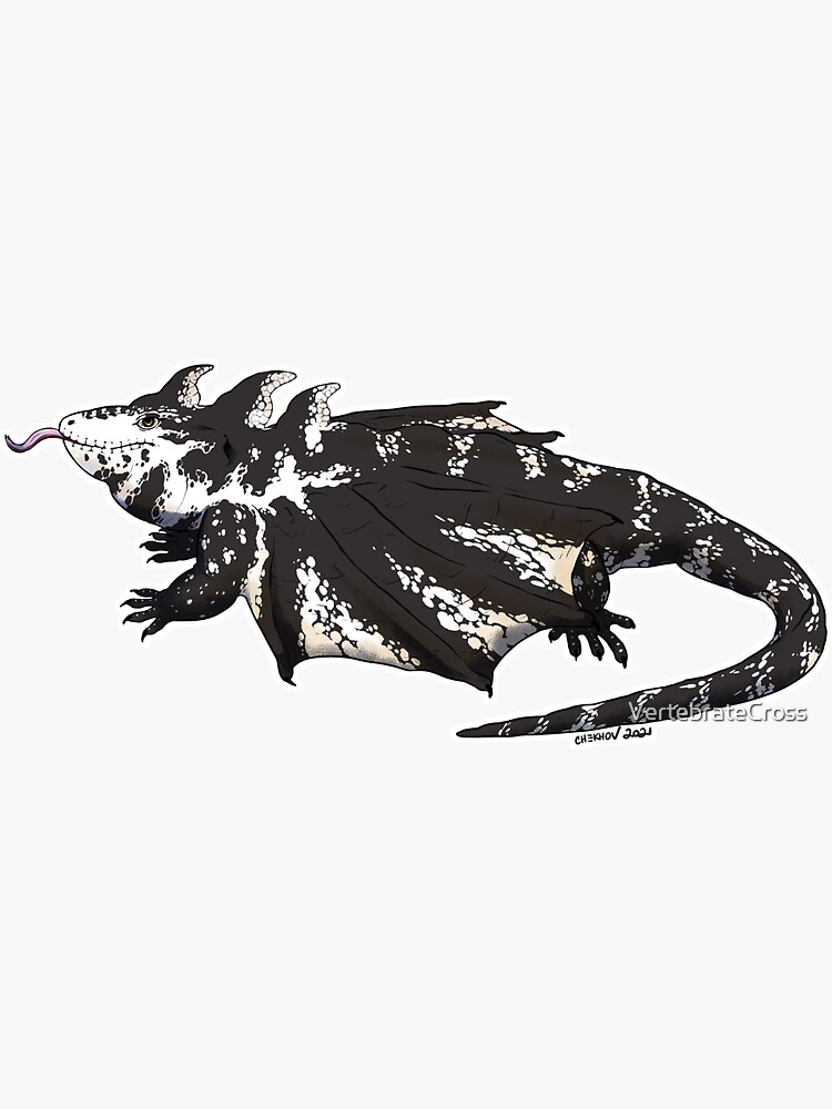 "Big Little Dragon - Tegu Dragon" Sticker for Sale by VertebrateCross ...