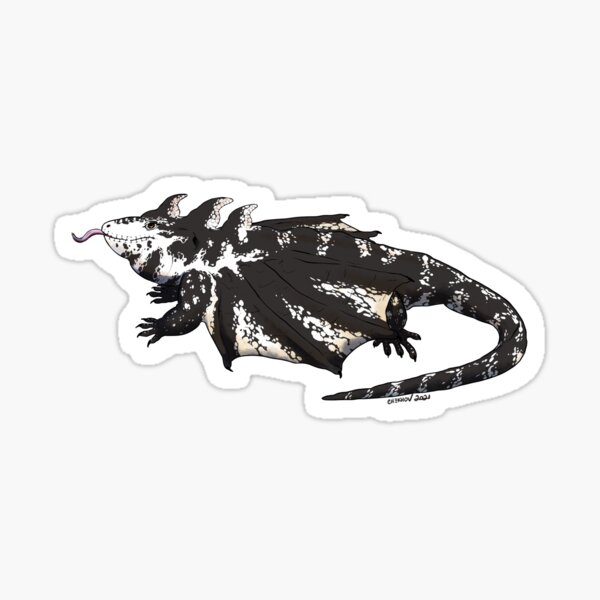 "Big Little Dragon - Tegu Dragon" Sticker for Sale by VertebrateCross ...