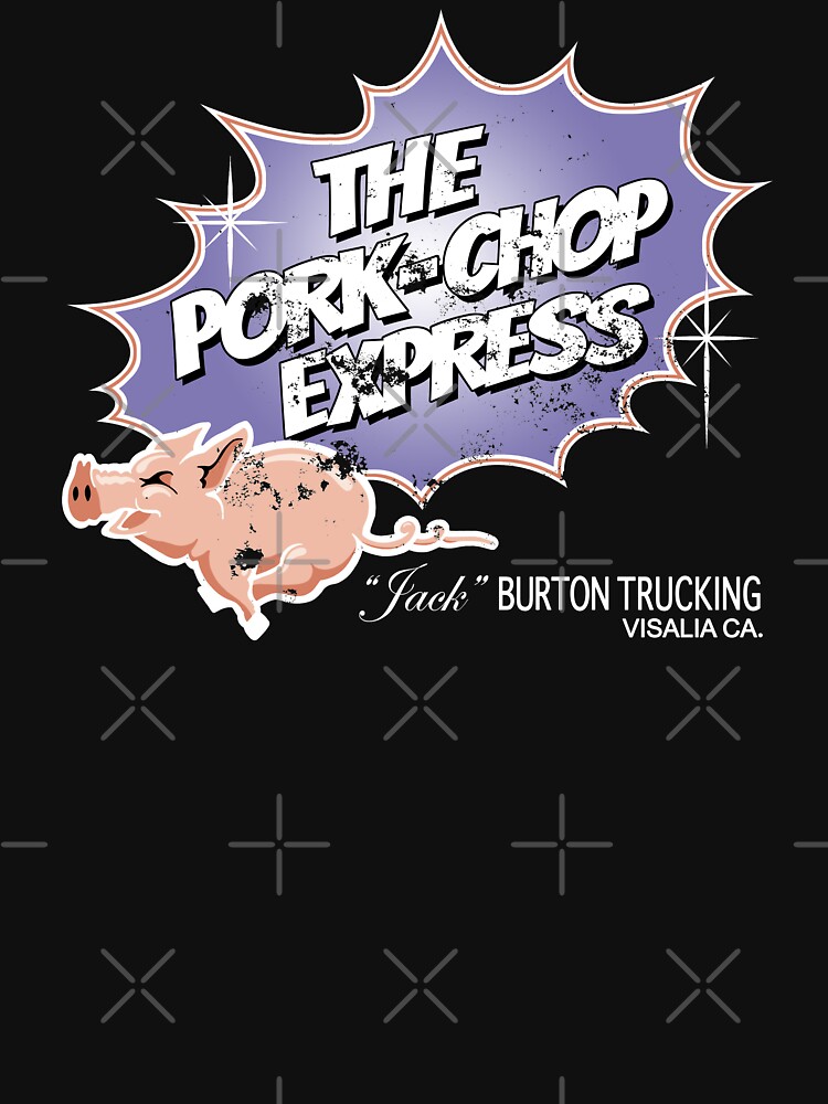 "Pork Chop Express - Distressed Light Blueberry Variant" Pullover ...