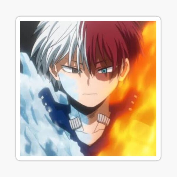 "SHOTO TODOROKI" Sticker for Sale by Theanimegeek | Redbubble
