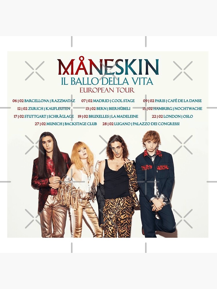 Maneskin Tour Poster Entworfen Und Verkauft Von {store Name}