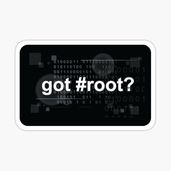"Got Root | Programmers Joke" Sticker for Sale by artado | Redbubble