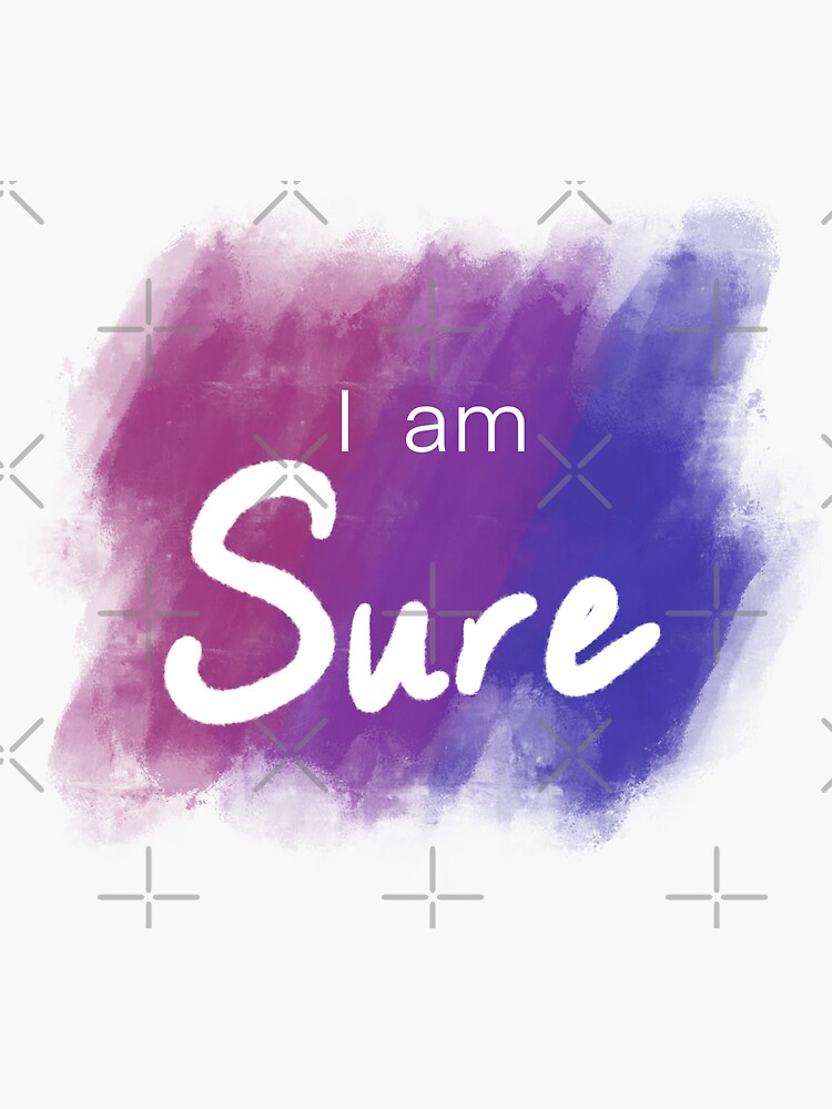 "Sure" Sticker for Sale by Prisma-Graph | Redbubble