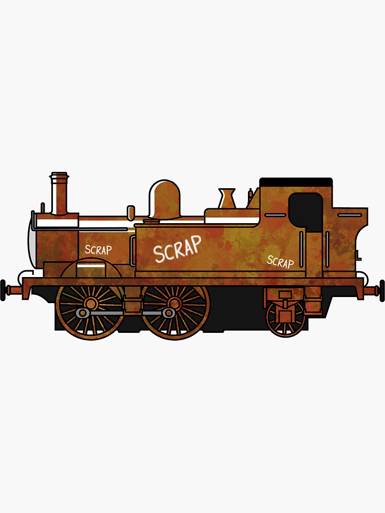 "Oliver the Scrap Engine" Sticker for Sale by WestieMerch | Redbubble