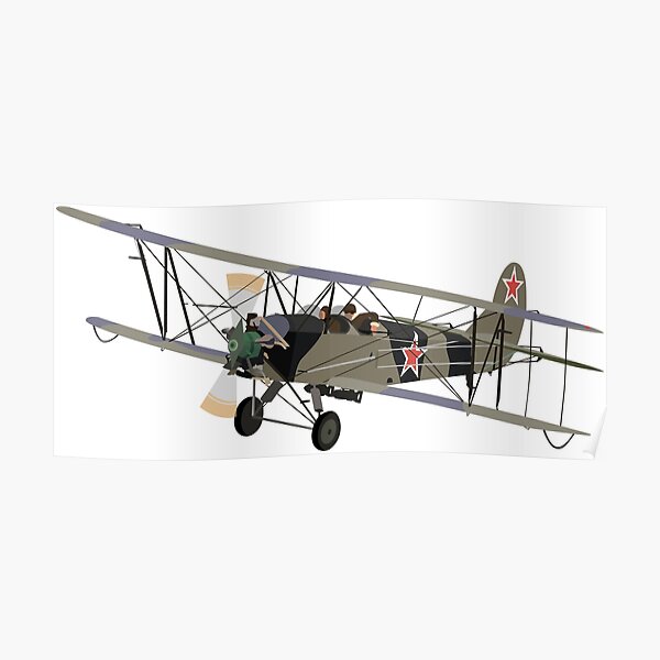 "Polikarpov Po-2 Soviet WW2 Biplane" Poster for Sale by NorseTech ...