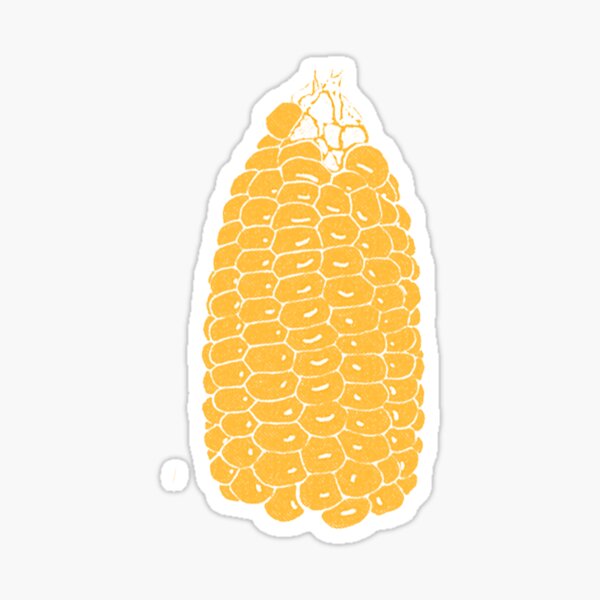 "Corn on the cob" Sticker by sarahrozdilski | Redbubble