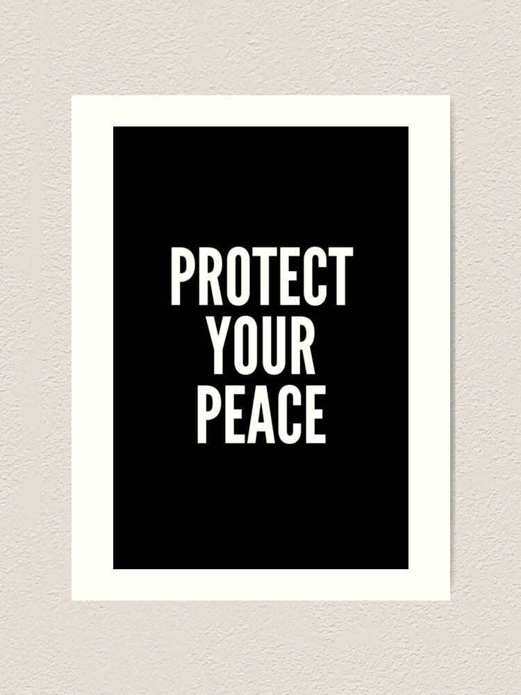 "Protect your peace mental health inspirational quote motivational ...
