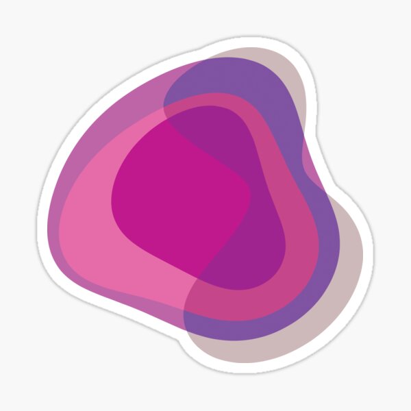 "Abstract art icon." Sticker for Sale by KasTanDesign | Redbubble