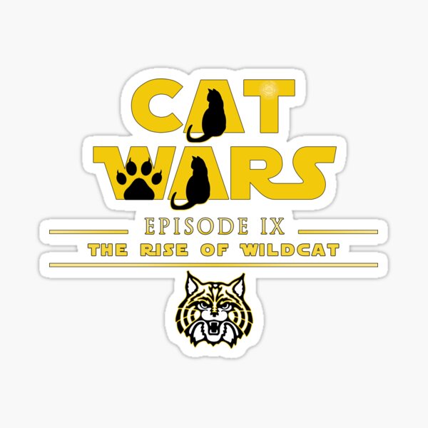 "Cat Wars Episode IX: The Rise of Wildcat" Sticker for Sale by vollachr ...