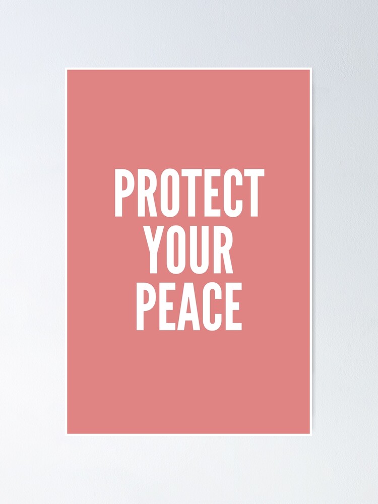 "Protect your peace mental health inspirational quote motivational ...