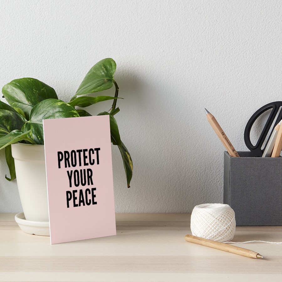 "Protect your peace mental health inspirational quote motivational ...
