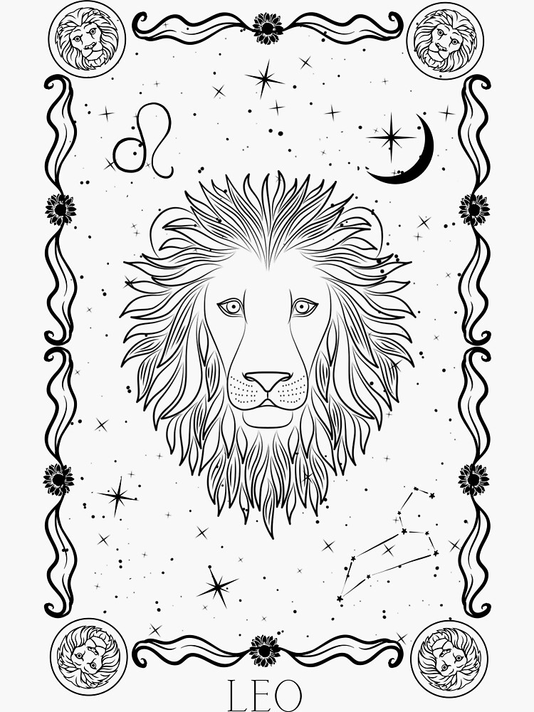 "Leo- Silver" Sticker for Sale by MF-Designsltd | Redbubble