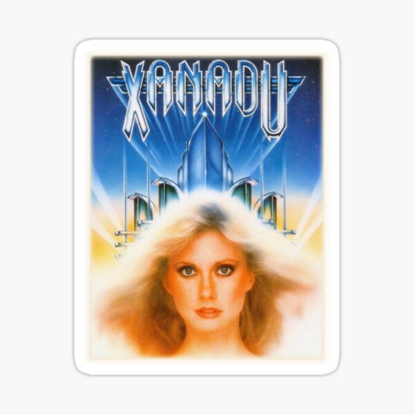"Olivia Newton John Xanadu" Sticker for Sale by ReflectiveClo | Redbubble