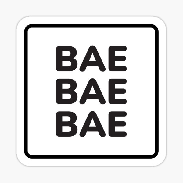 "BAE BAE BAE" Sticker for Sale by goodiegood | Redbubble