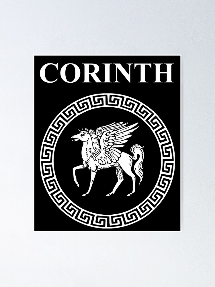 "Corinth Ancient Greek City State Polis Symbol" Poster for Sale by ...