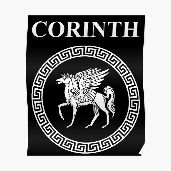 "Corinth Ancient Greek City State Polis Symbol" Poster for Sale by ...