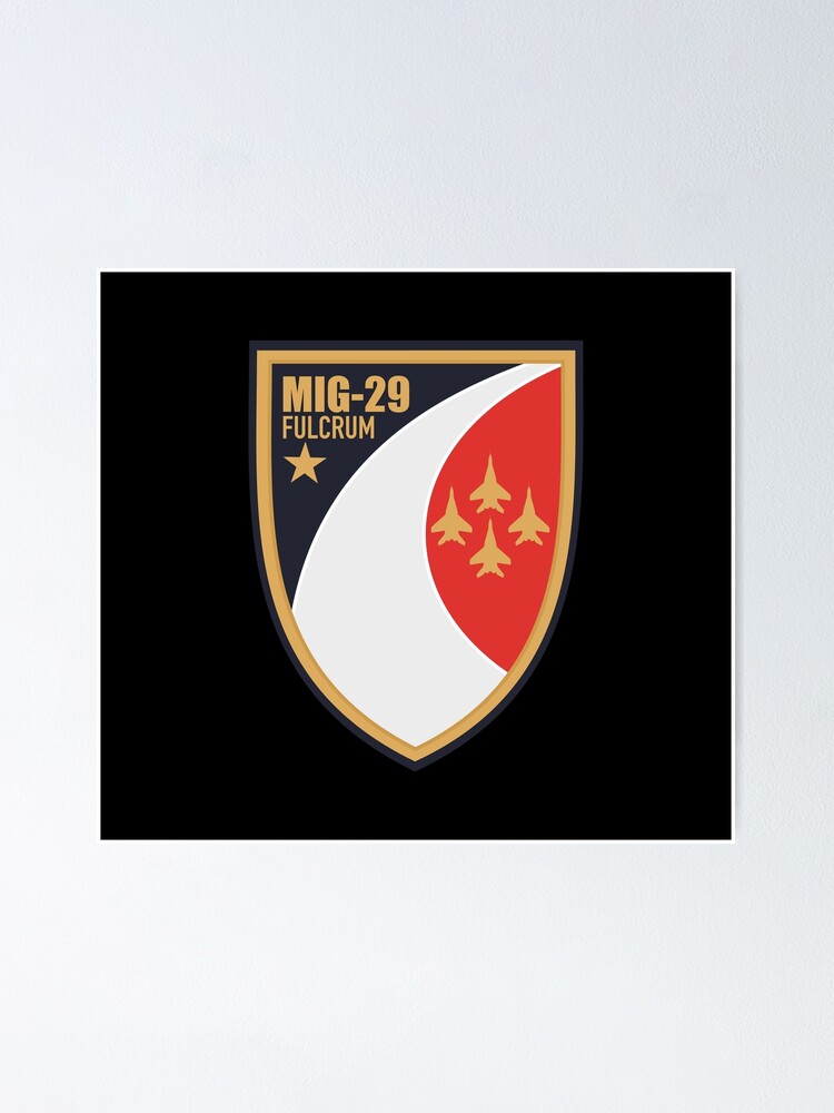 "Mig-29 Fulcrum Patch" Poster for Sale by StrongVlad | Redbubble