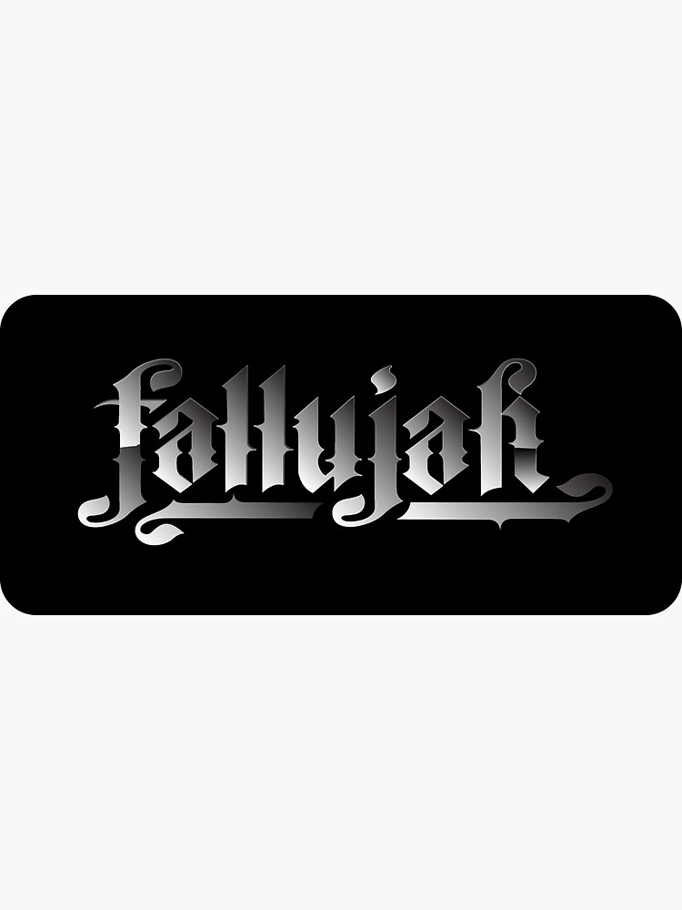 "Fallujah Chrome" Sticker for Sale by ArtofDissent | Redbubble