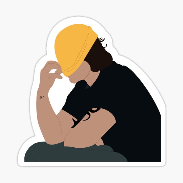 "Ashton Sticker" Sticker for Sale by Random-Fandomz | Redbubble