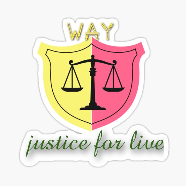 "Justice" Sticker by MSRAJA | Redbubble