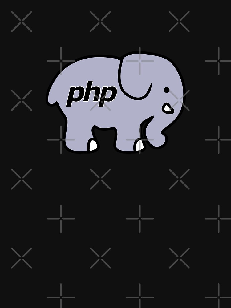 "Programmer PHP blue elephant developer mastodon" T-shirt for Sale by ...