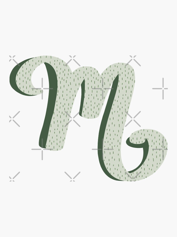 "Letter M" Sticker for Sale by TRKlo | Redbubble