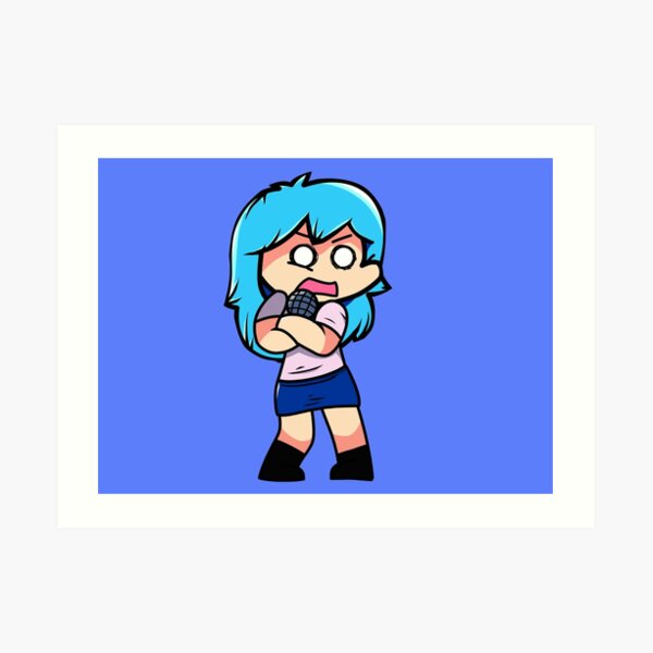 "Sky FNF mod character detailed version" Art Print for Sale by AbrekArt ...