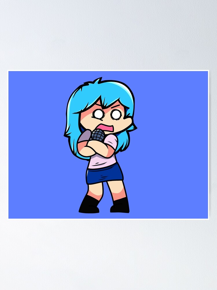 "Sky FNF mod character detailed version" Poster by AbrekArt | Redbubble