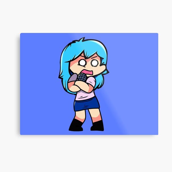 "Sky FNF mod character detailed version" Metal Print for Sale by ...