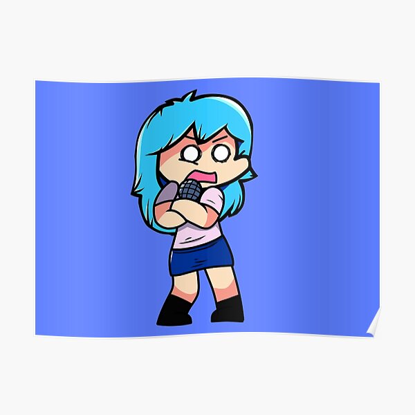 "Sky FNF mod character detailed version" Poster by AbrekArt | Redbubble