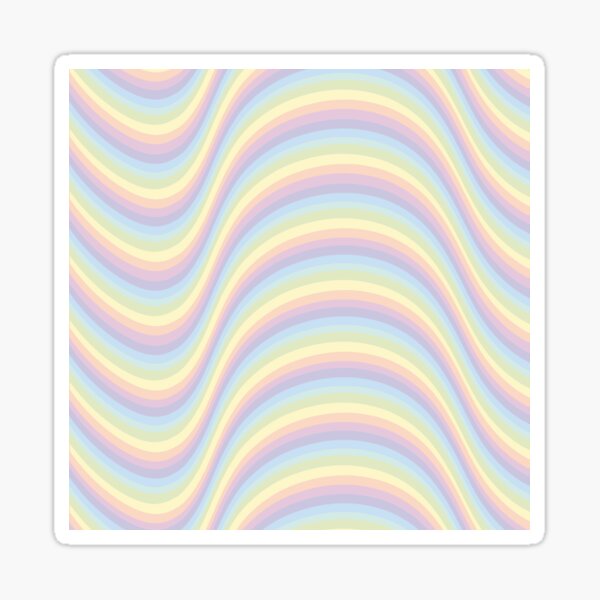 "Rainbow wave " Sticker by Shoelace98 | Redbubble