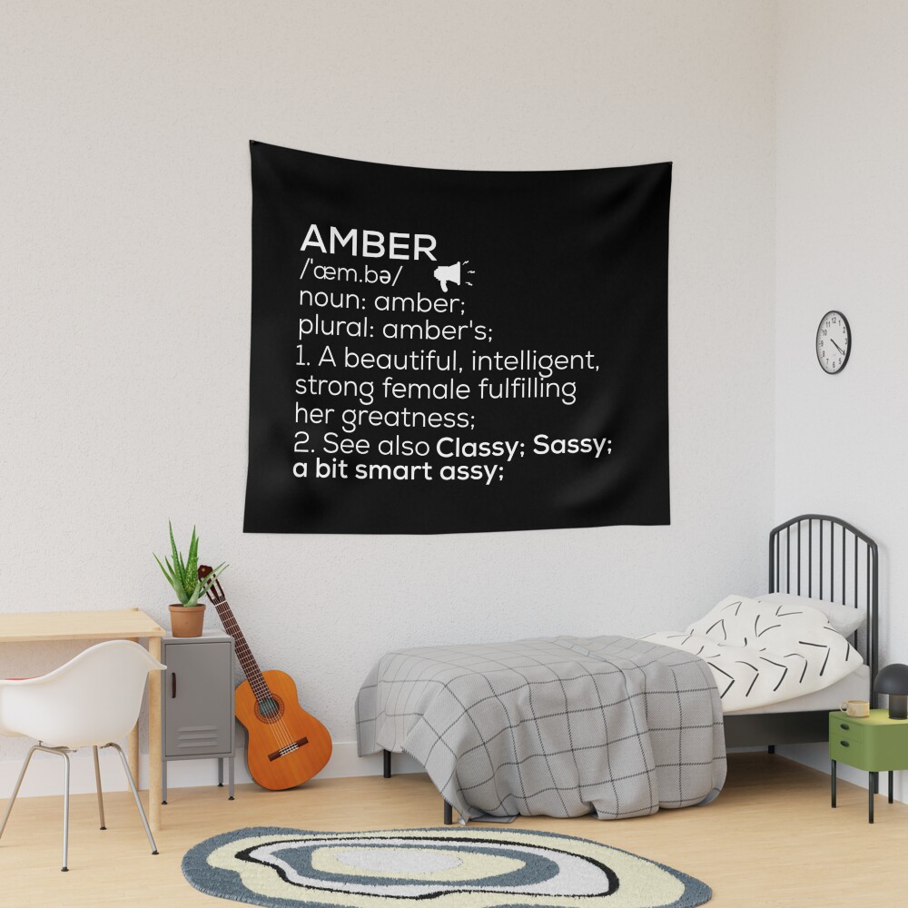 "Amber Name Definition" Poster for Sale by Teelogic | Redbubble