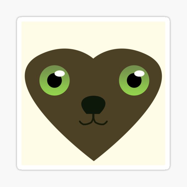 "Momo Minimalist Face" Sticker for Sale by a-m-g-04 | Redbubble