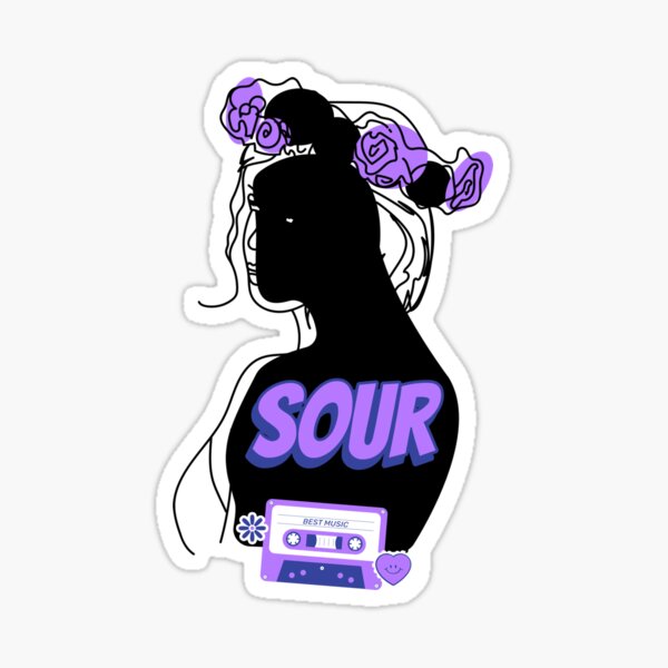 "Sour" Sticker for Sale by Edenjodie | Redbubble