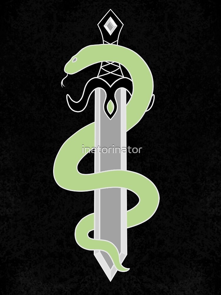 "Sword and Snake (Aromantic Colors)" Poster for Sale by inatorinator ...