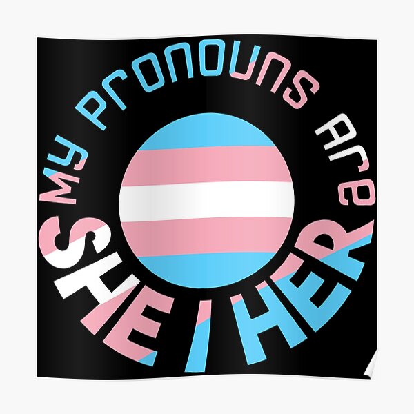 Poster « Mes pronoms sont elle / elle », par EllyBurg | Redbubble Poster « Mes pronoms sont elle / elle », par EllyBurg | Redbubble