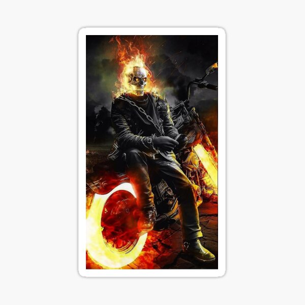 "Ghost rider " Sticker for Sale by Style-for-U | Redbubble