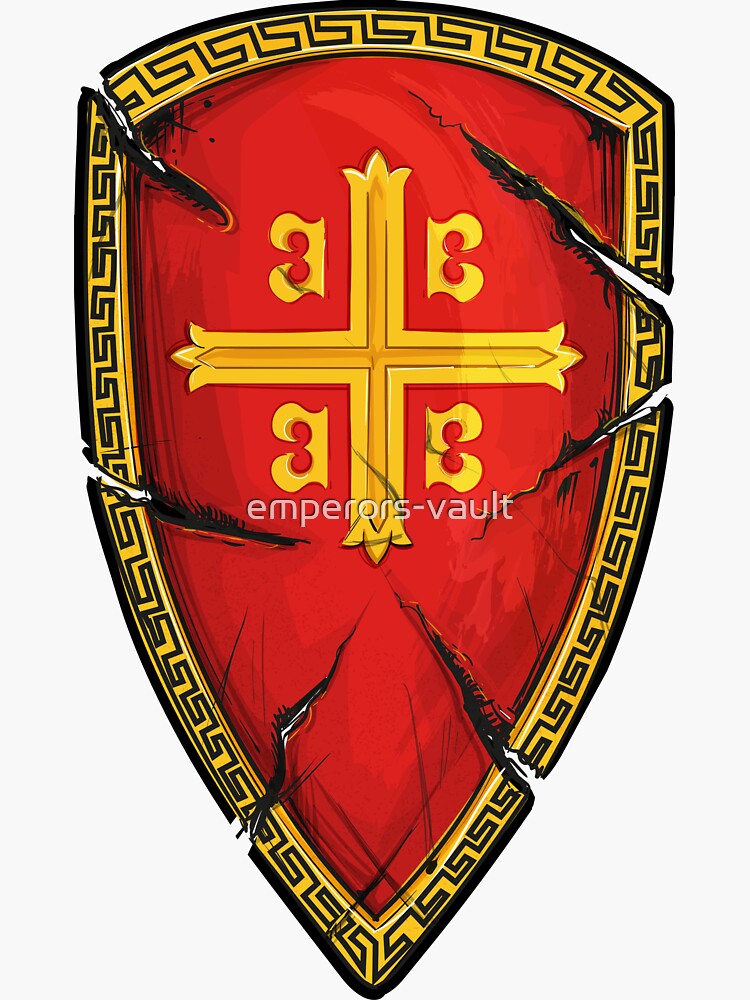 "Byzantine Shield" Sticker for Sale by emperors-vault | Redbubble
