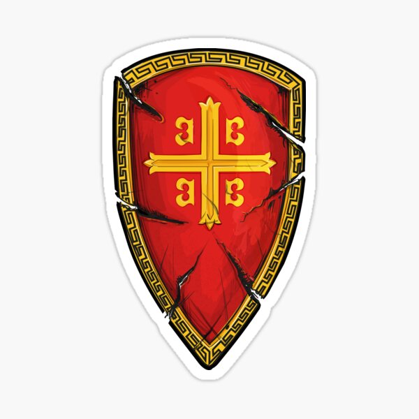"Byzantine Shield" Sticker for Sale by emperors-vault | Redbubble